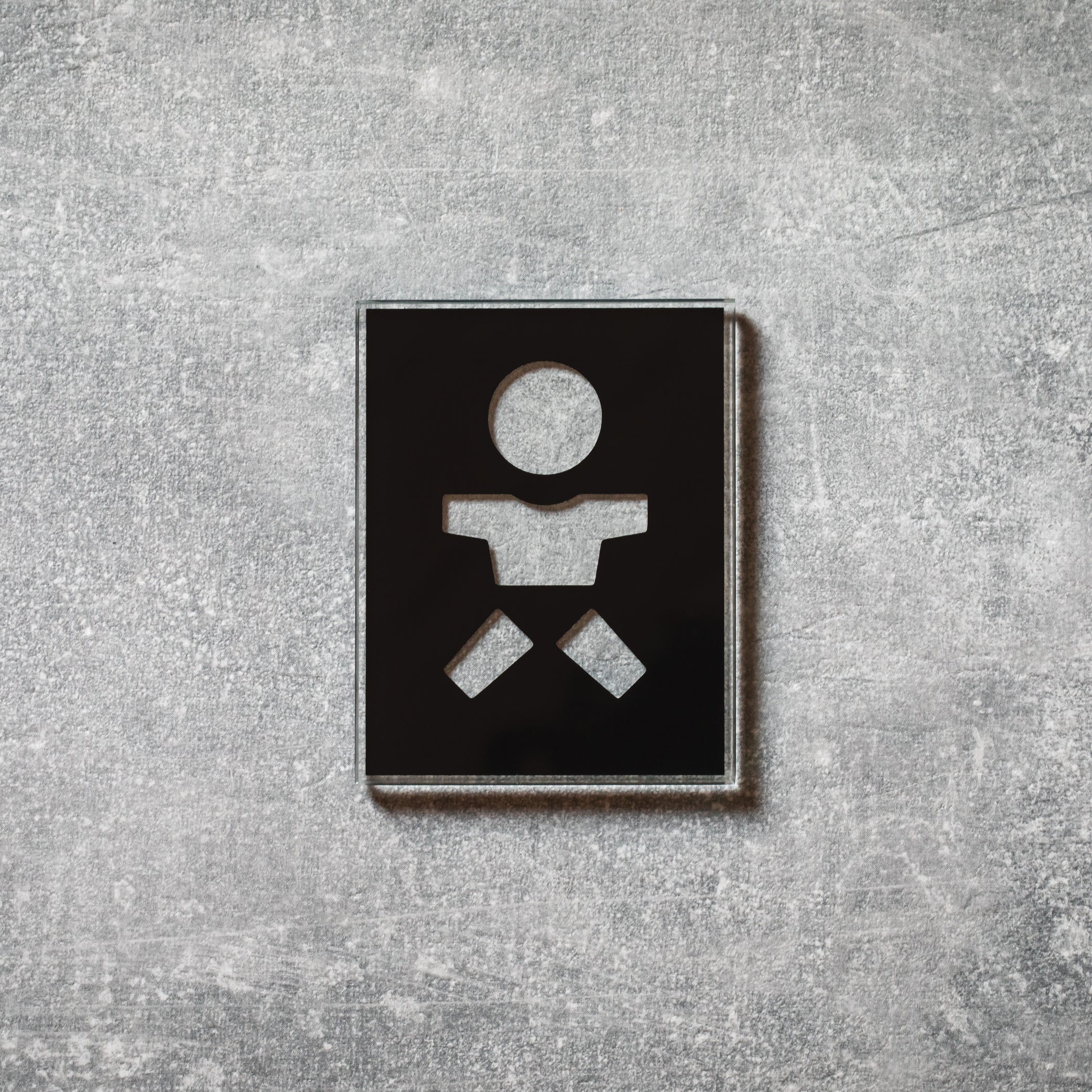 Pictograms picto made of glass I Keilbach Designprodukte